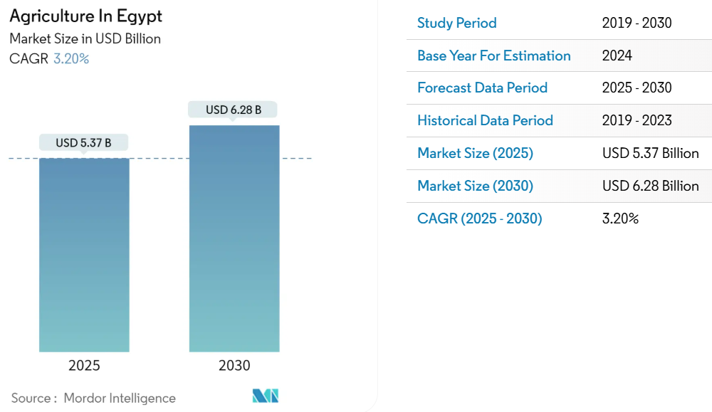 Egypt’s Agriculture Market Projected to Reach USD 5.37 Billion by 2025 ...